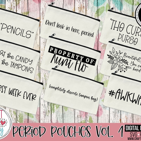 Period Pouch Svg - Etsy