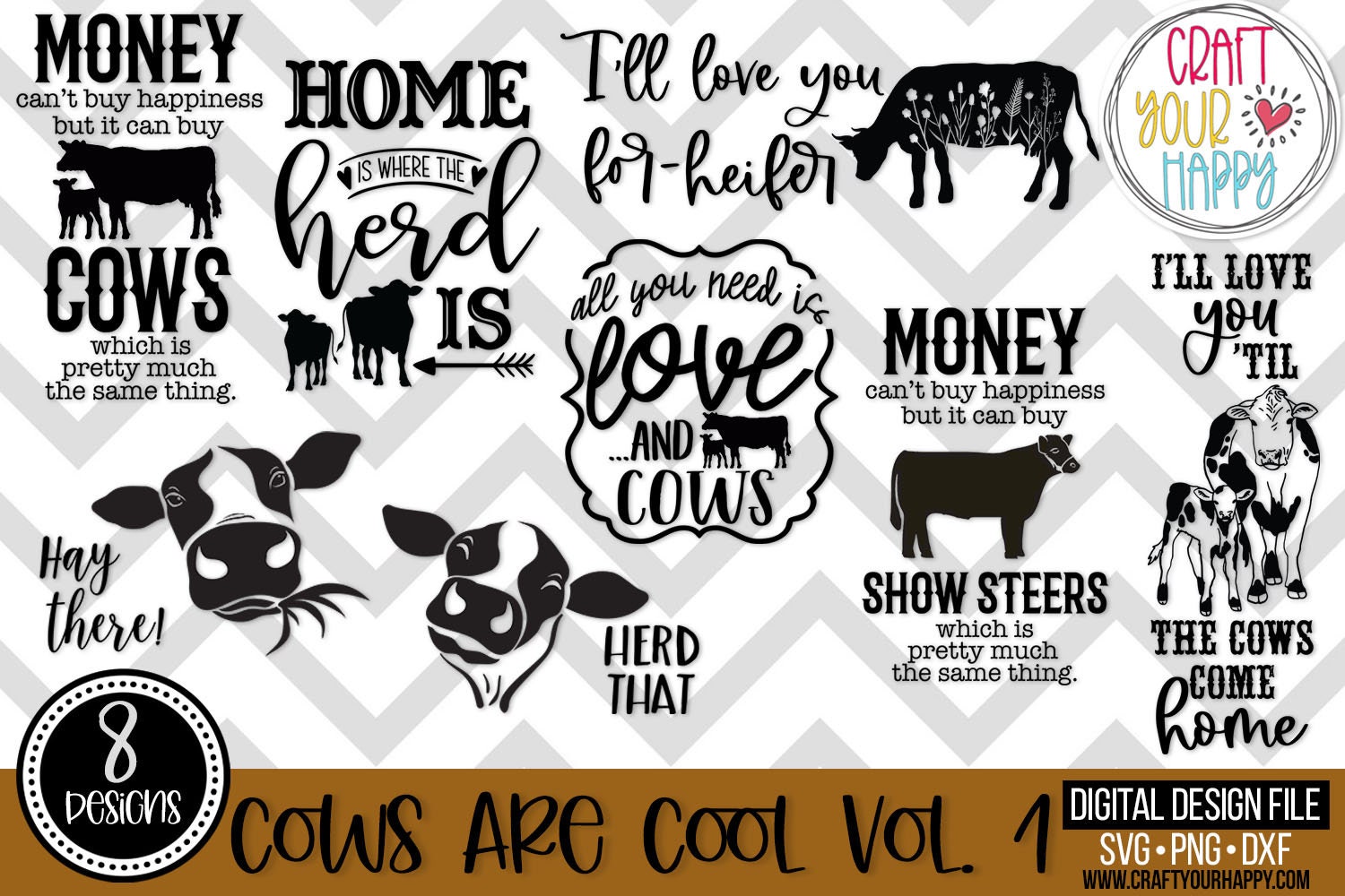 Cows SVG Bundle Digital Cutting Files for Cricut - Etsy