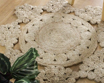 Round Boho Rug | Etsy