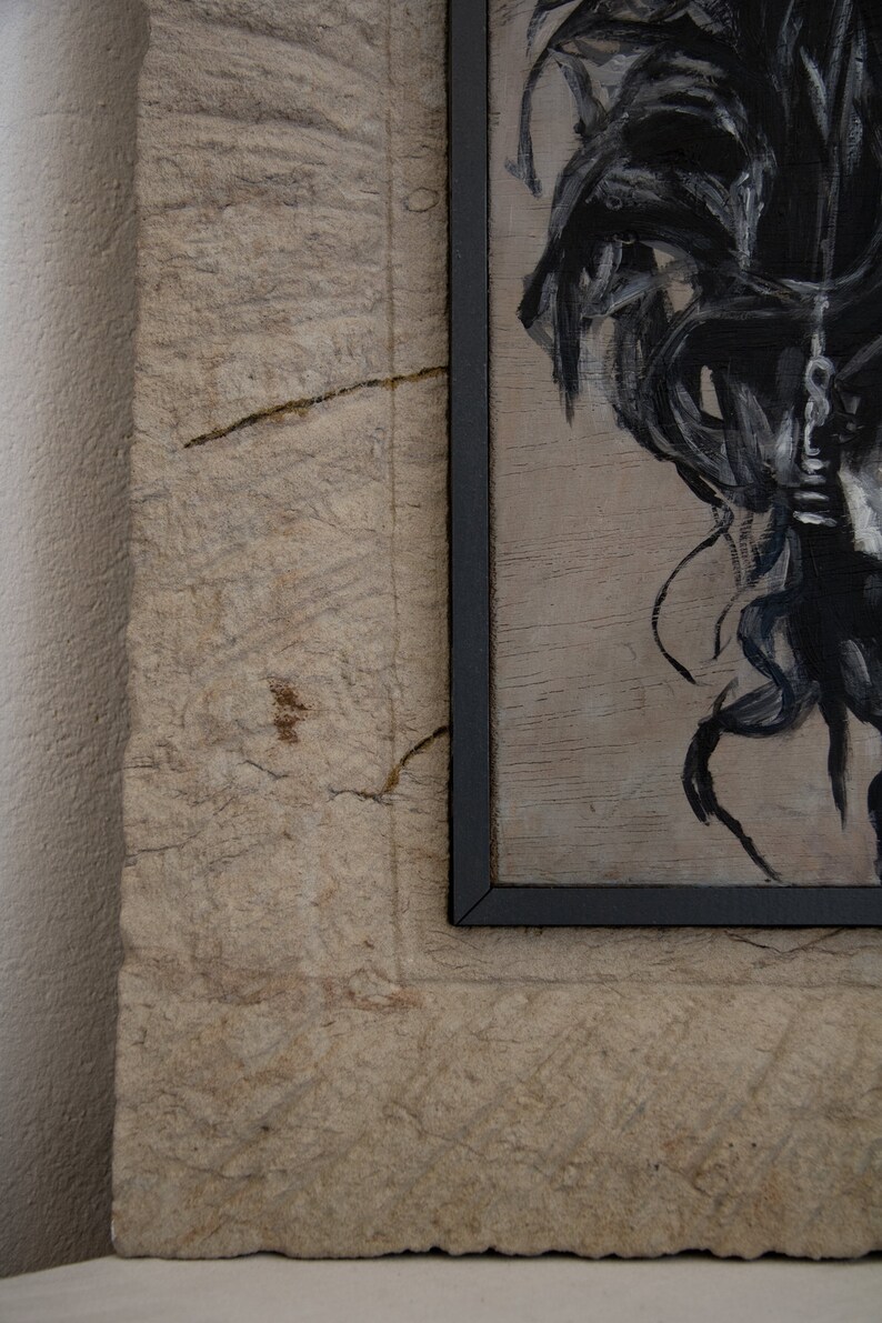 Keith Richards Oil Painting With Sandstone Frame - Etsy