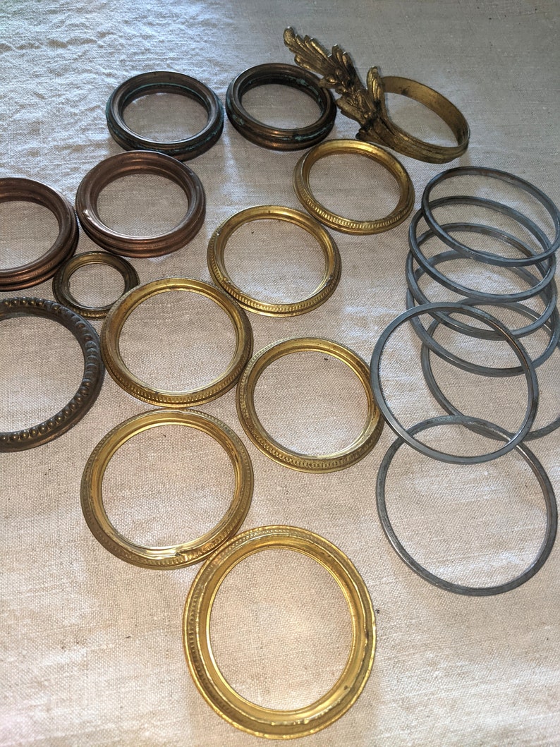 20 Assorted Vintage French Curtain Rings Drapery Pole Rings - Etsy