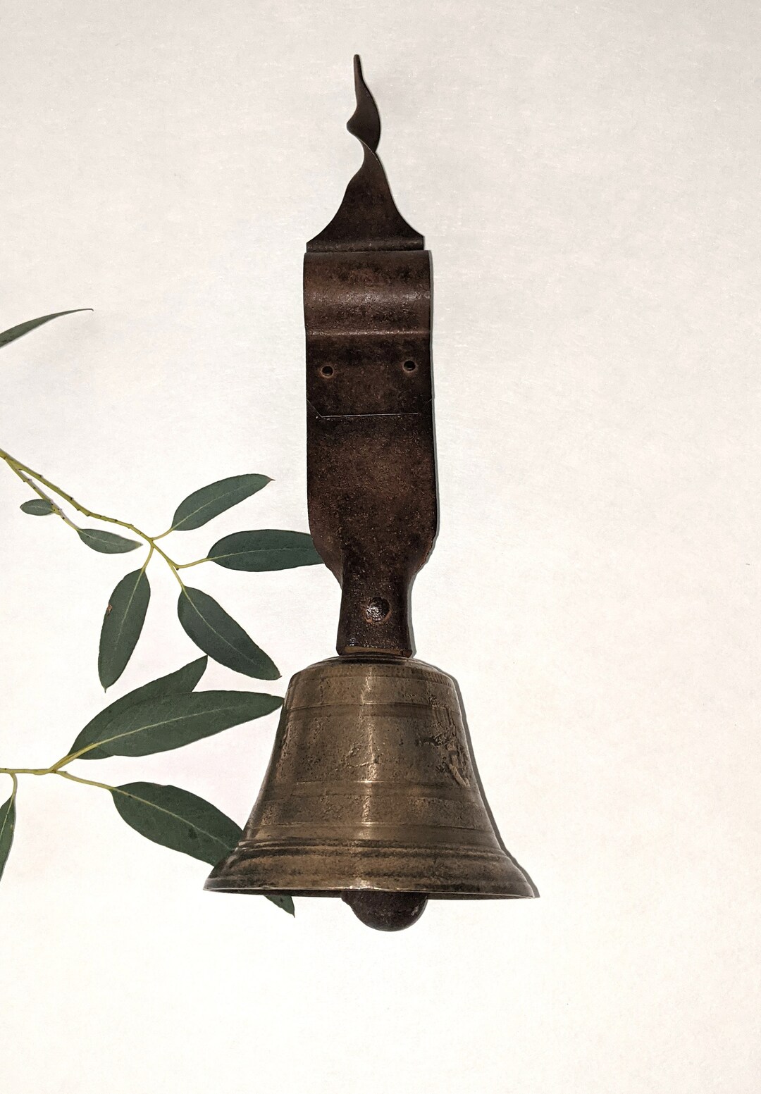 Antique French Brass Gate Bell, Spring Door Chime - Etsy