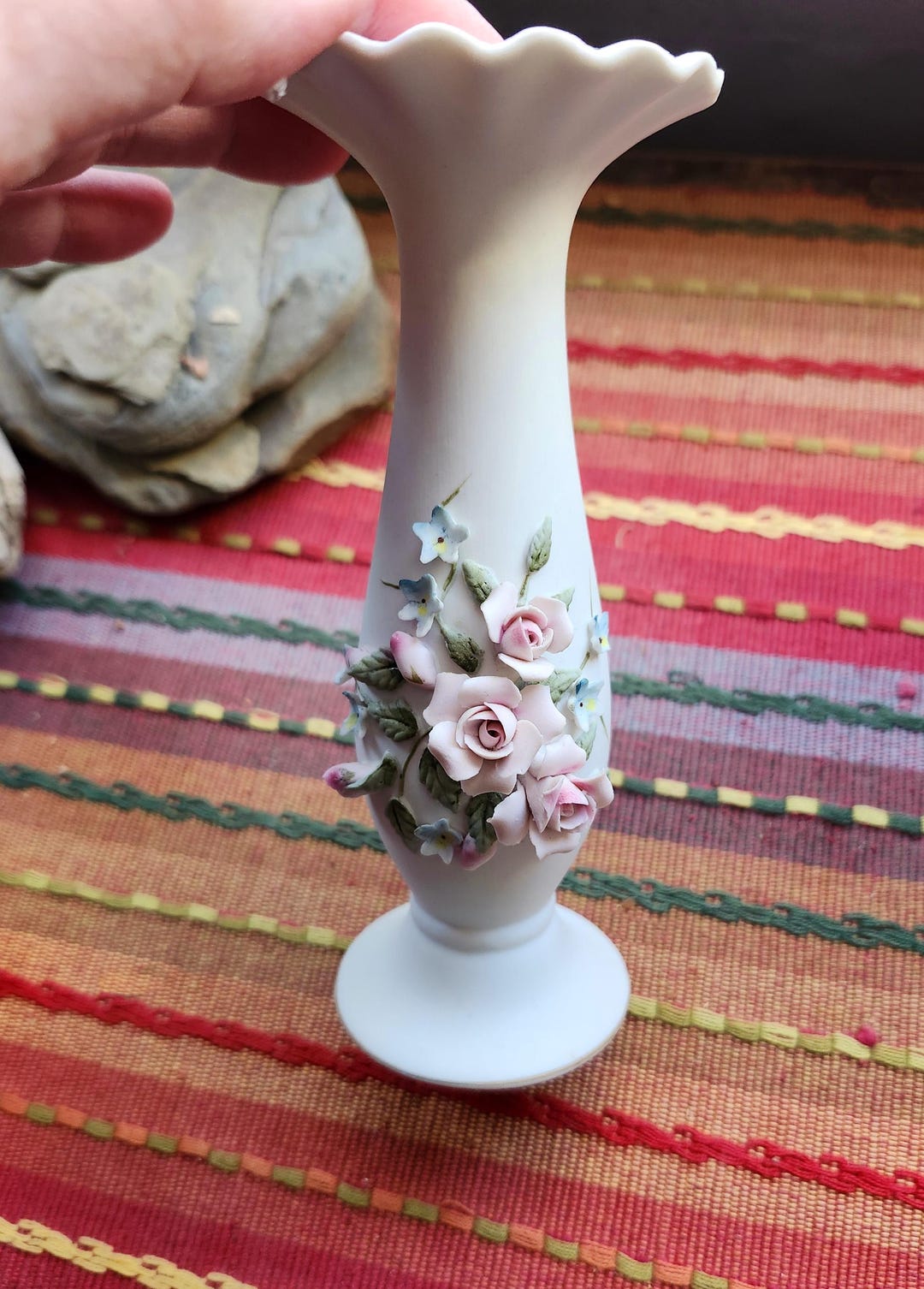 Lefton Japan Rose Bud Vase – Hand-painted China Collectible 1962-1980 ...