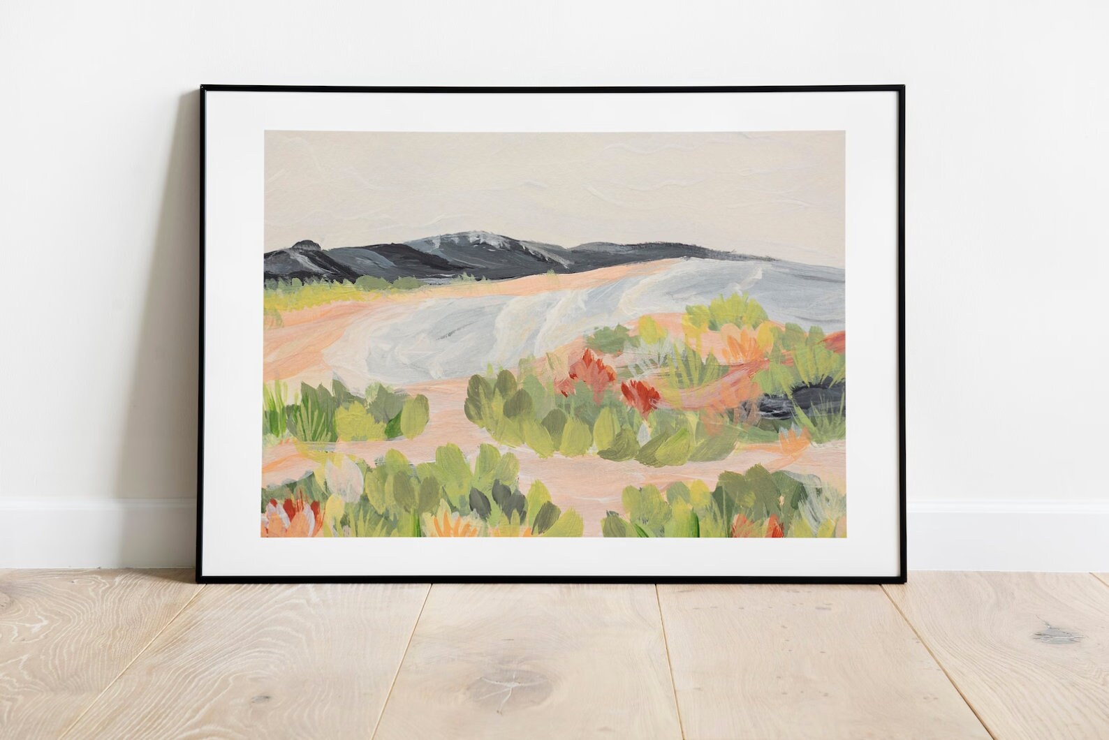 Seaside Overlook- Digital Art Download, Hawaii Abstract Landscape Print ...