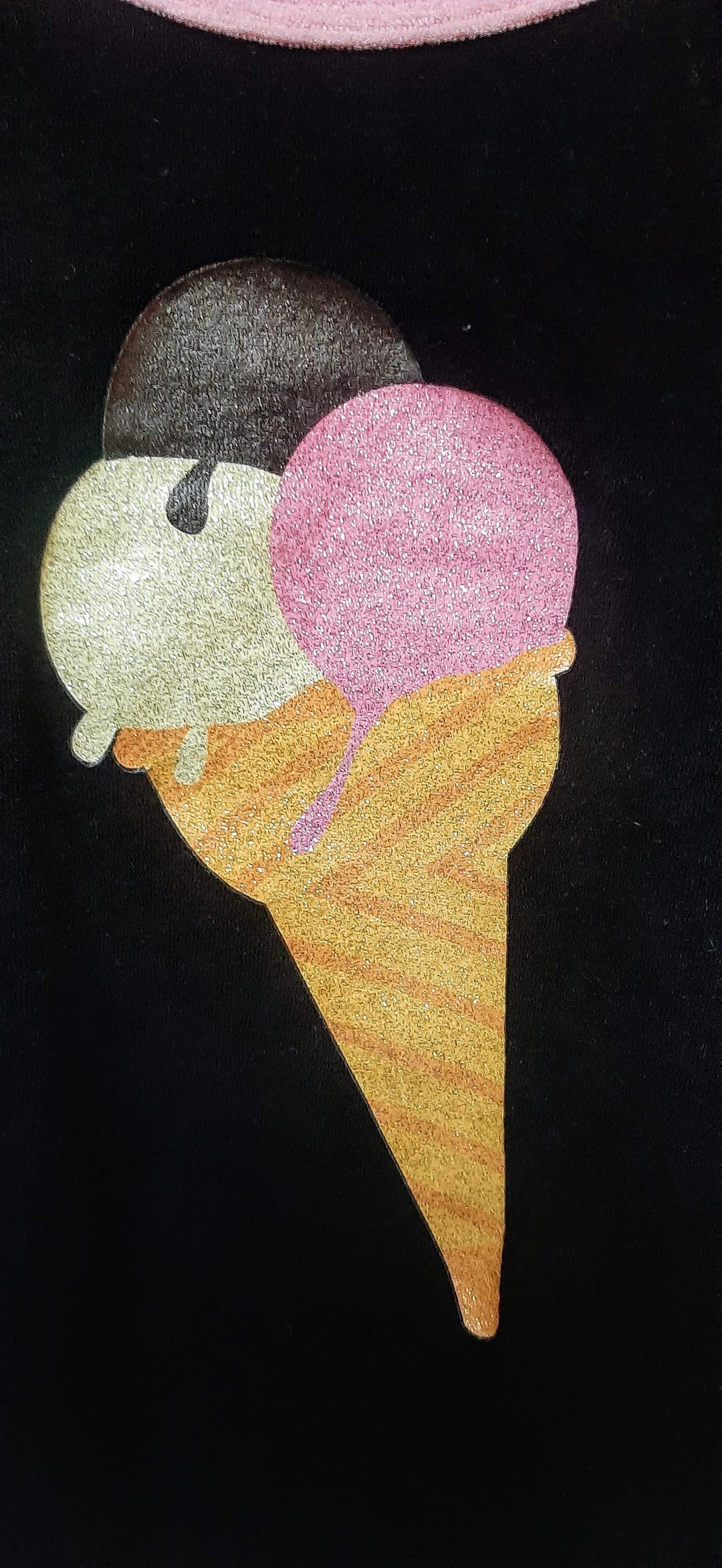 Sonia for Sonia Rykiel Tank Top With Sparkling Icecream Print Size S-M ...