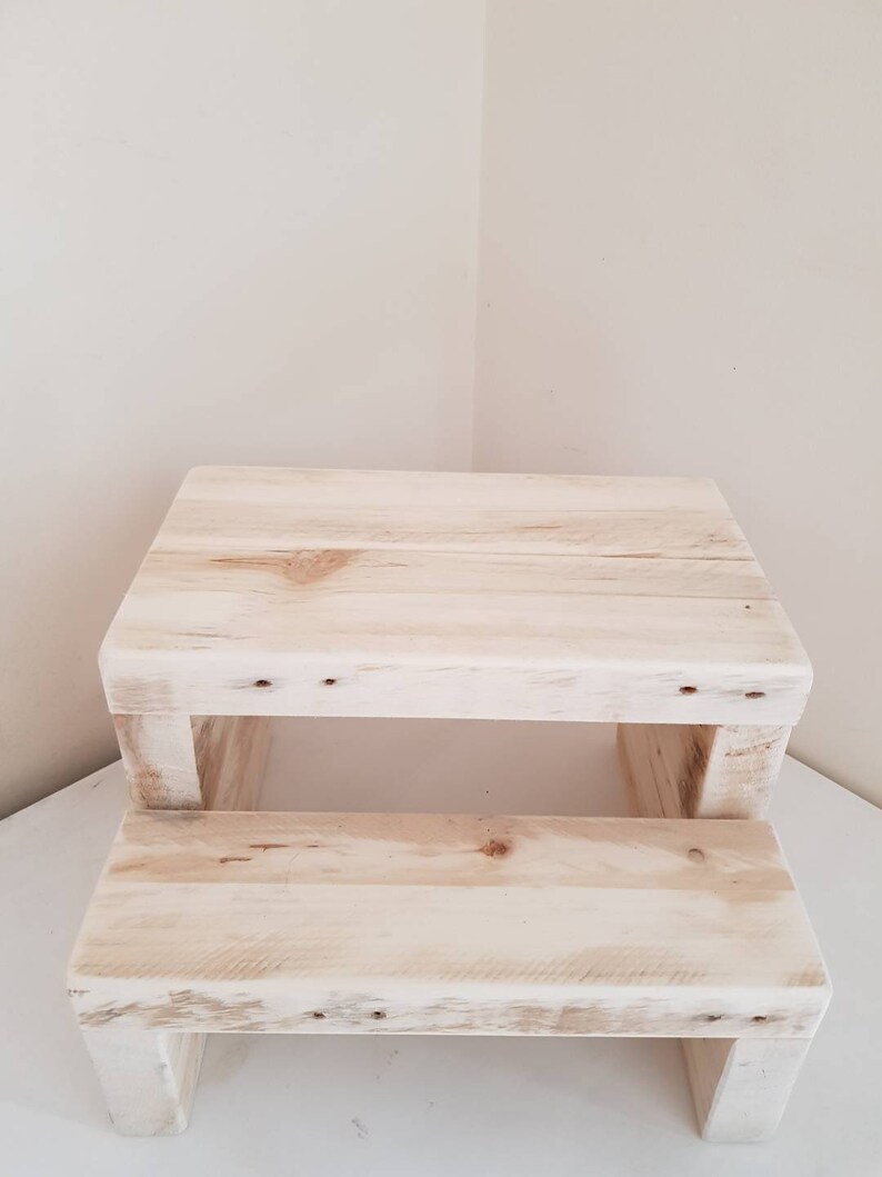 Small Natural Finished Wooden Step Step Stool Naughty Step. - Etsy UK