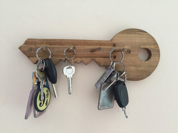 Items similar to Key Shaped Key Rack on Etsy