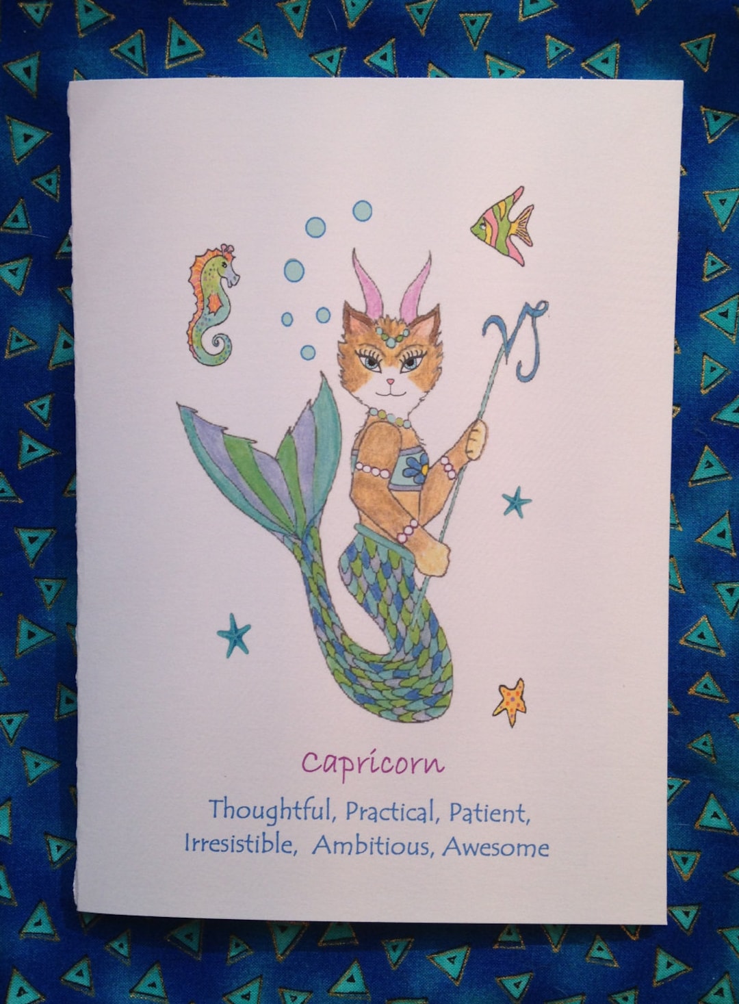 Capricorn Cat - Astrological Capricorn Cat - Zodiac Capricorn Greeting ...