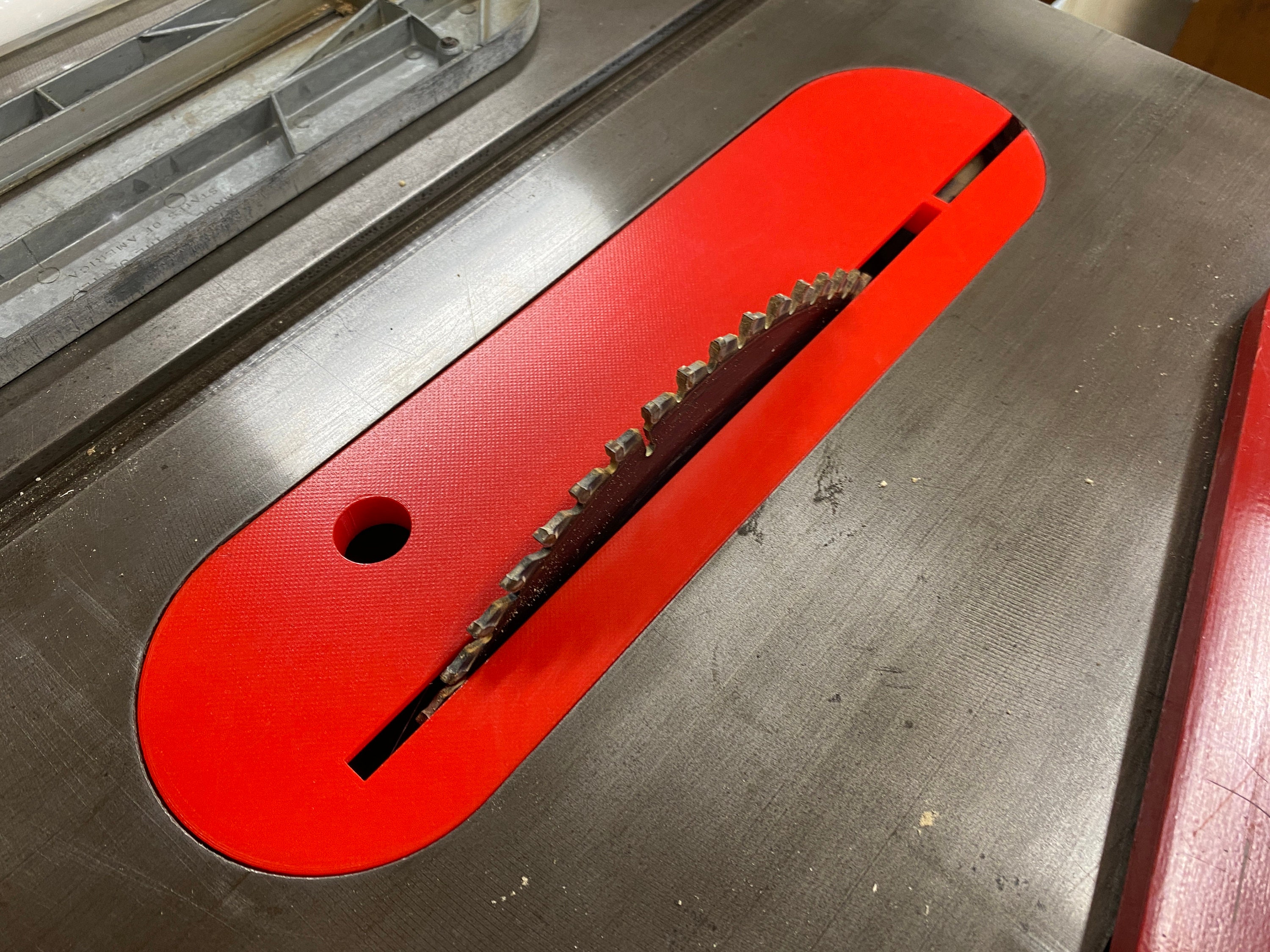 Rockwell or Delta 10 Inch Table Saw Throat Plate Insert for Model 34 ...