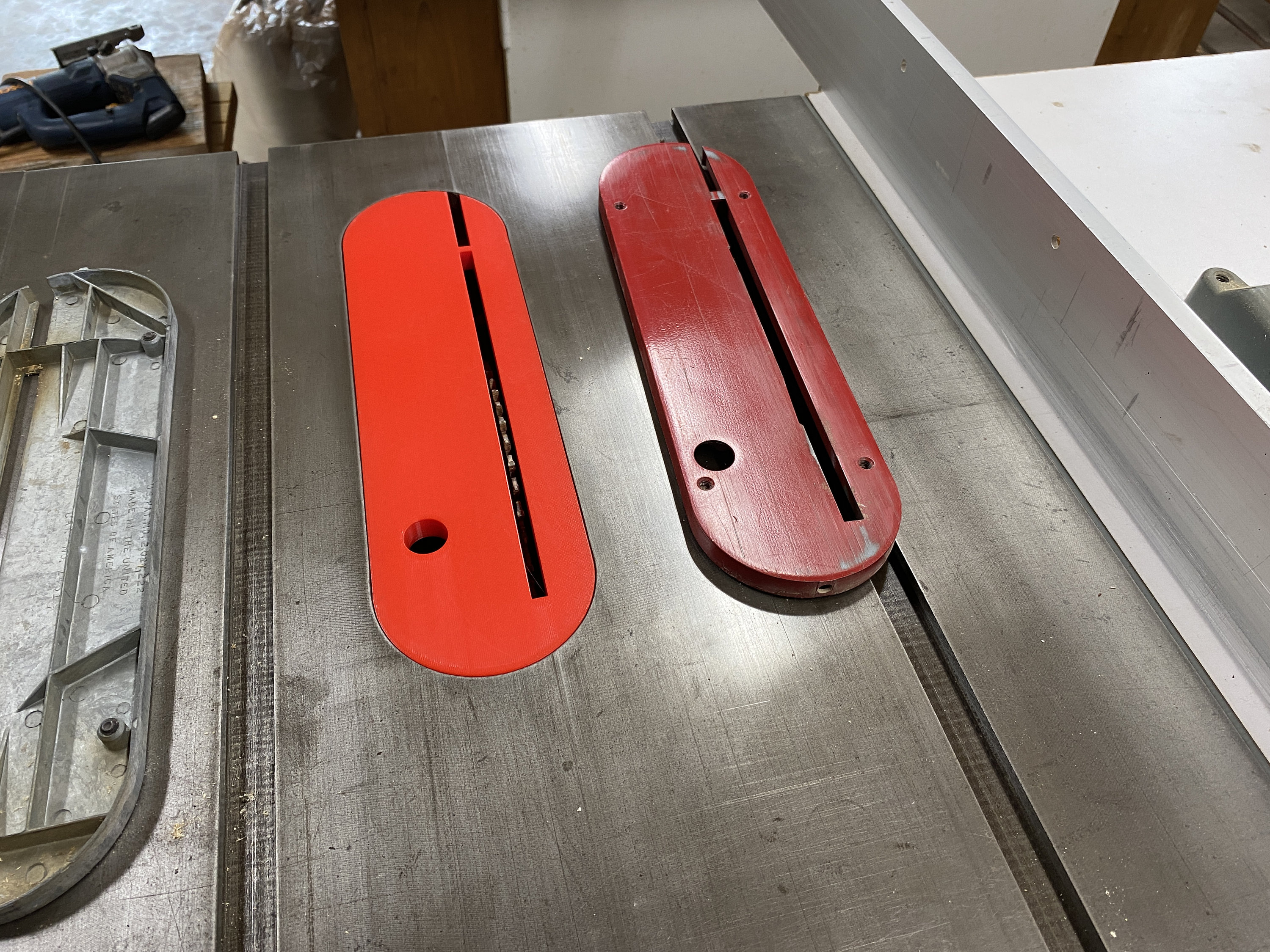 Rockwell or Delta 10 Inch Table Saw Throat Plate Insert for Model 34 ...