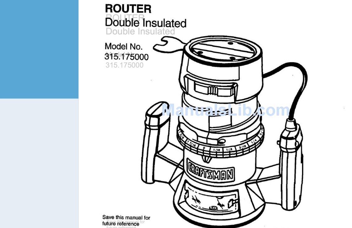 Craftsman Router Spindle Lock Switch Part: Models 315.17500 - Etsy