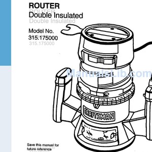 Craftsman Router Spindle Lock Switch Part: Models 315.17500 - Etsy