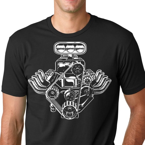 Motor Car Engine Muscle Car T-shirt Tee Shirt | Etsy