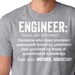 Engineer T Shirt Engineering Tee Shirt Funny Gift for Engineer Engineer ...