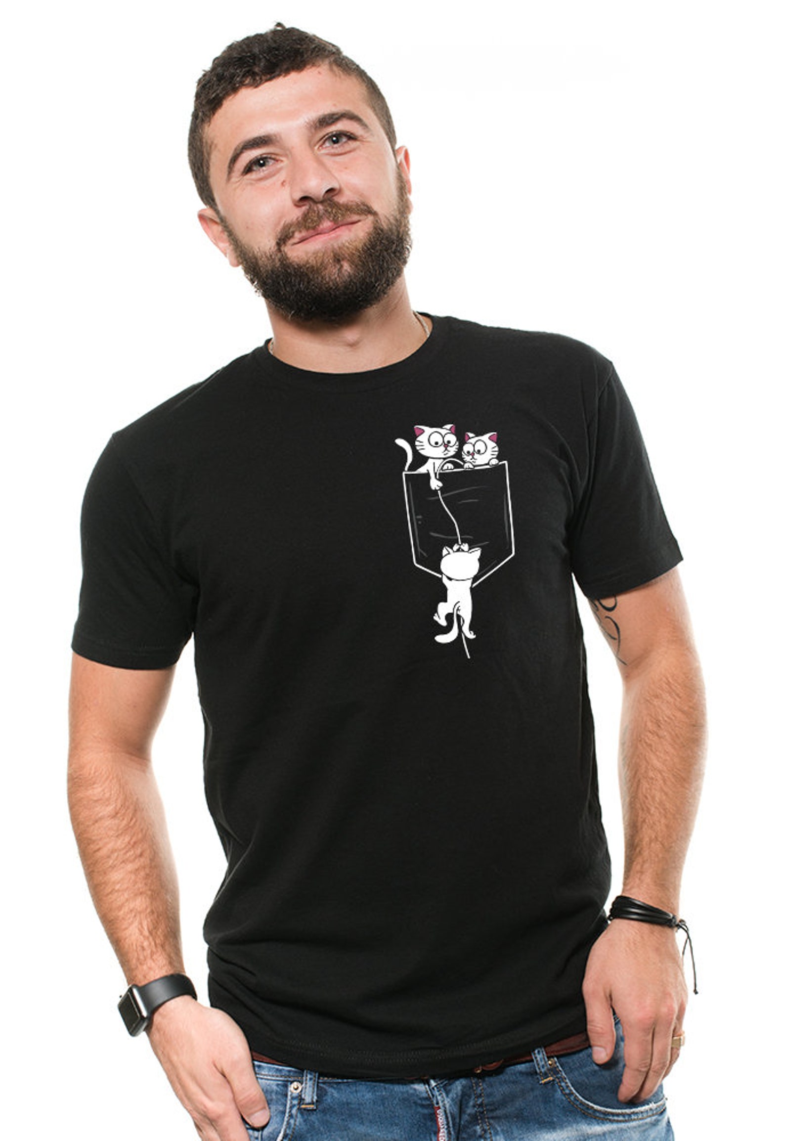 Pocket Kittens T-shirt Funny Cat T Shirts Cat Rescue Shirt Cat - Etsy