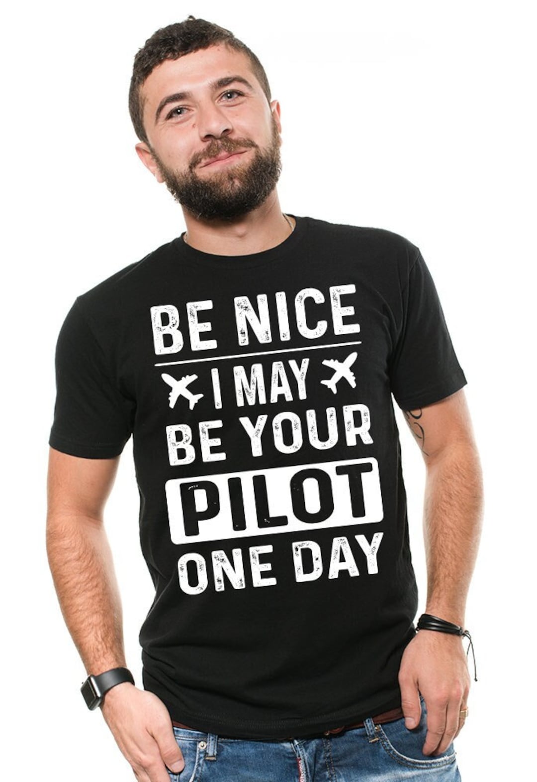 Pilot T Shirt Gift for Pilot Funny Pilot T Shirt Be Nice I May Be Your ...