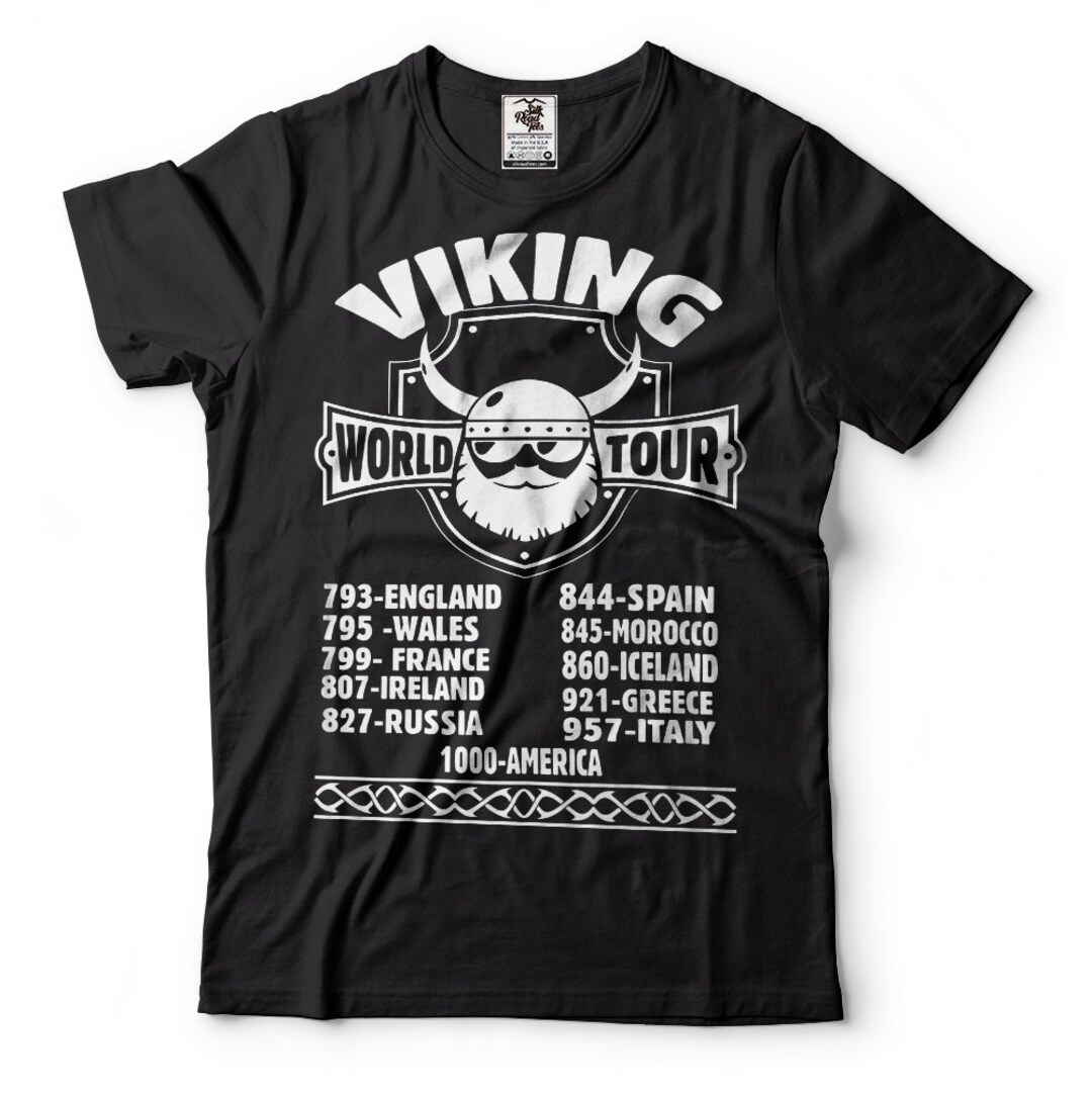 Viking World Tour T-shirts Funny Viking Shirts Valhalla - Etsy