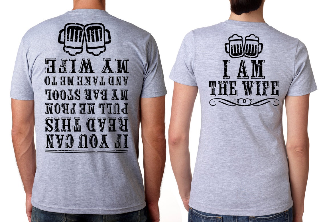 Funny Matching Tees For Party Photo Shoot Idea Couple T-shirt | Etsy