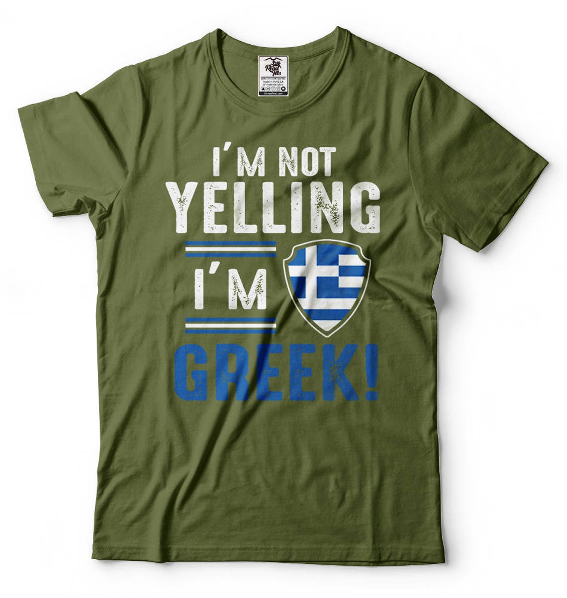 Funny Greek T-shirt I'm Not Yelling I'm Greek Gift | Etsy