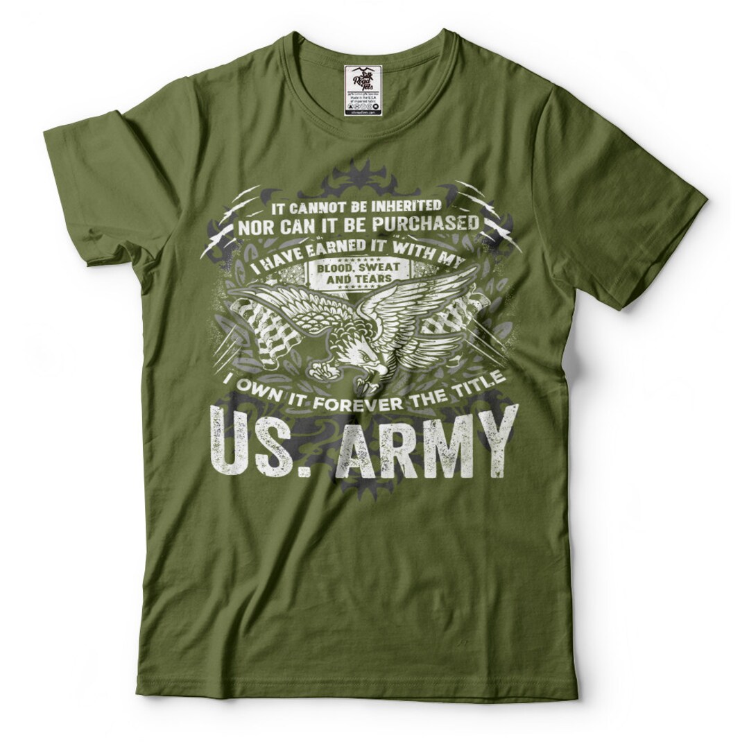 Veteran T-shirt US Army Veteran Tees Gift for Dad American - Etsy