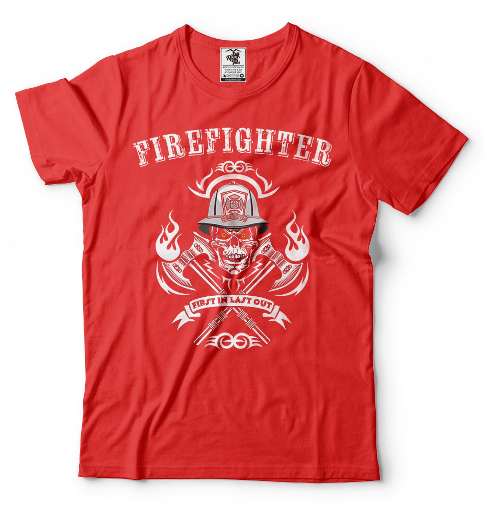 Firefighter T-shirt Fireman Proud Firefighter Shirt - Etsy