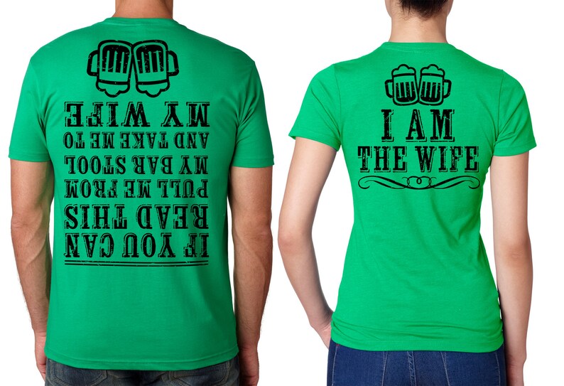 Funny Matching Tees for Party Photo Shoot Idea Couple T-shirt - Etsy