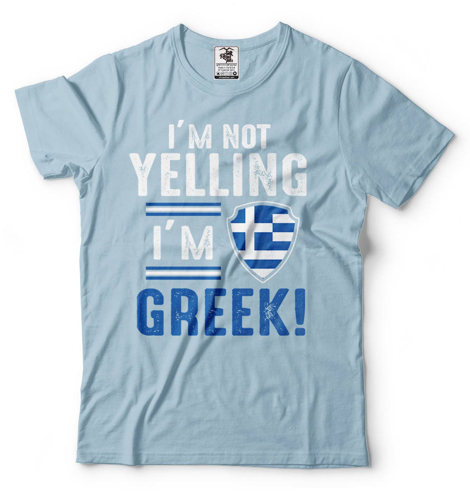 Funny Greek T-shirt I'm Not Yelling I'm Greek Gift | Etsy
