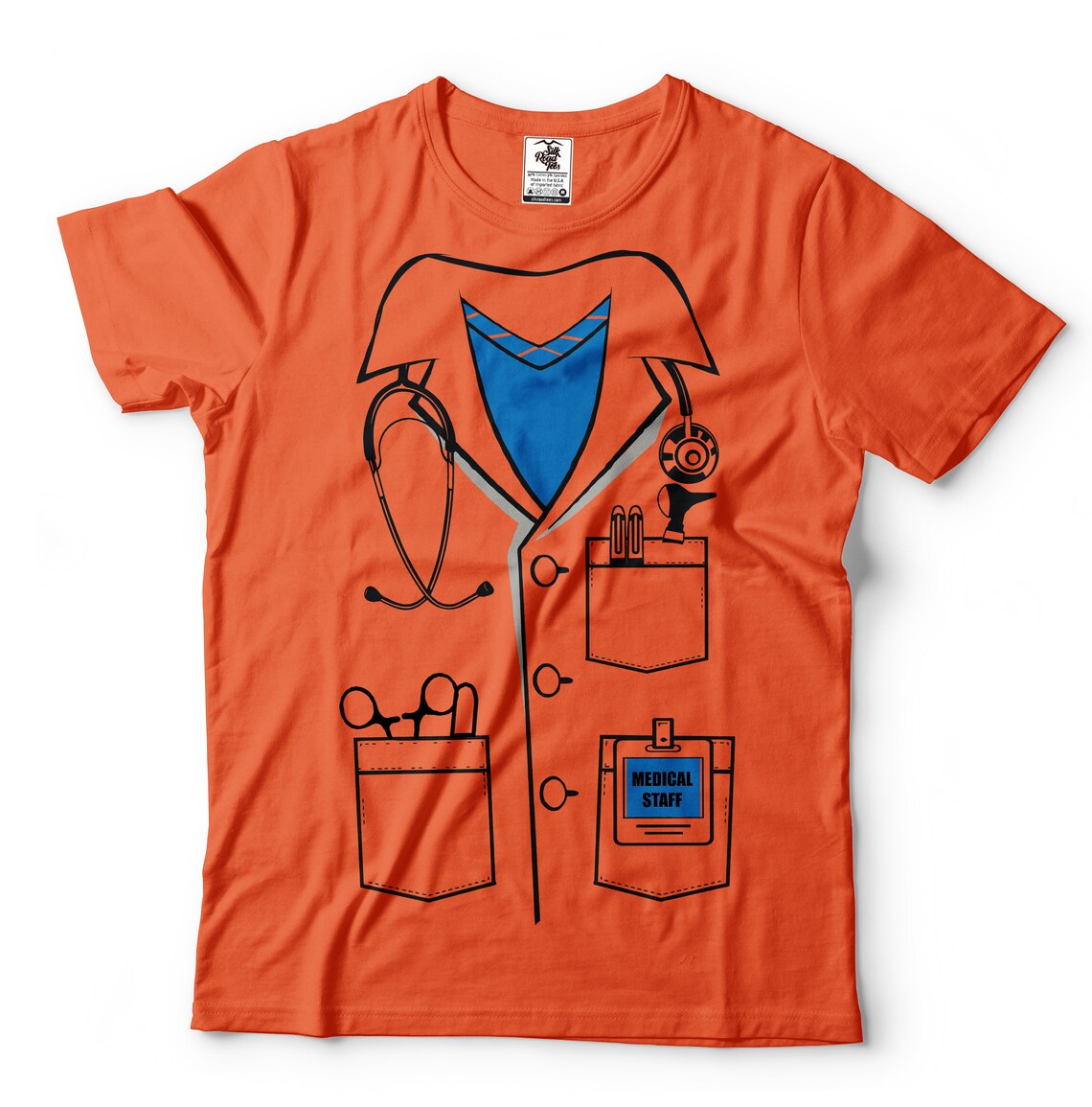 Doctor Costume T-shirt Medical Uniform Creative Halloween | Etsy