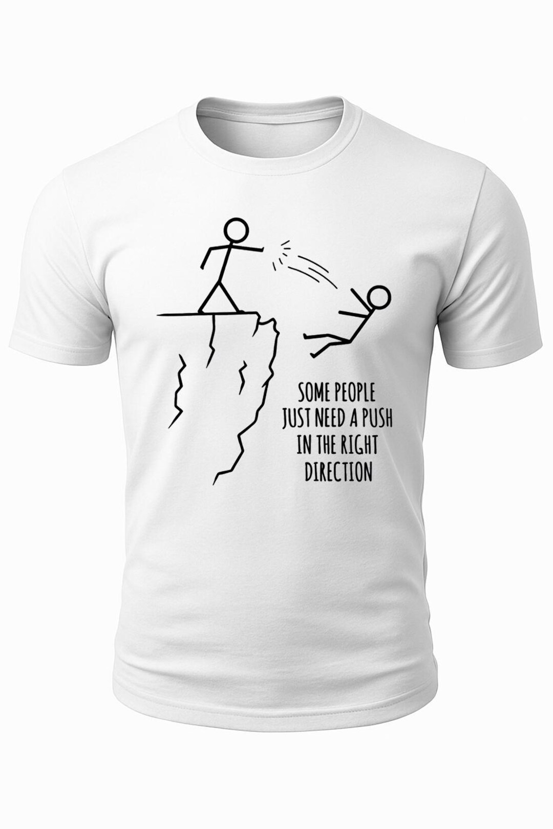 Funny Stick Figure Quote T-shirt Rude Sarcasm Humor T-shirt - Etsy