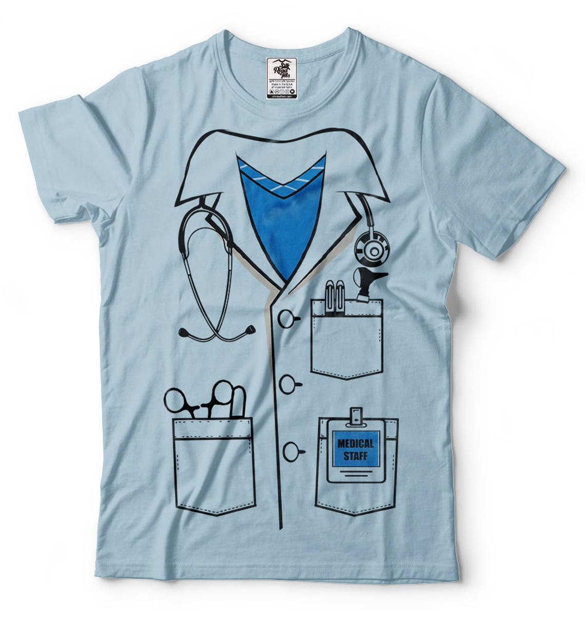 Doctor Costume T-shirt Medical Uniform Creative Halloween | Etsy