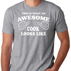 Cook Cool T-shirt Gift for Cook Baker Tee Shirt Chef Restaurant T-shirt ...