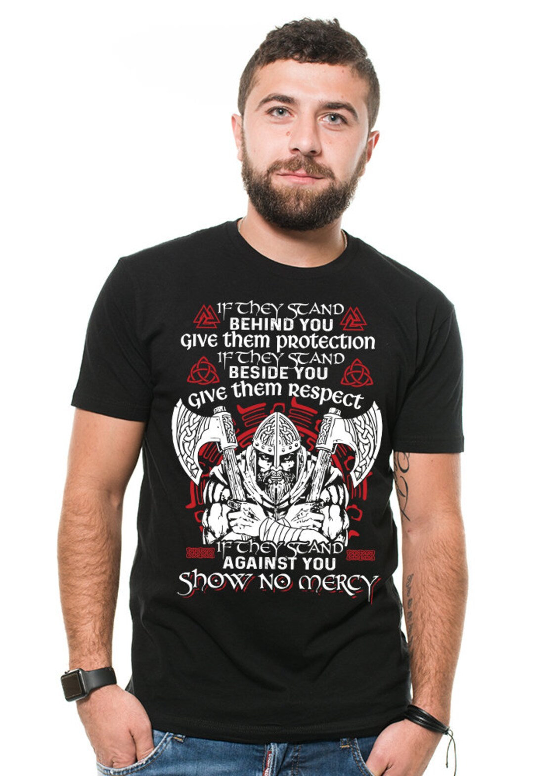 Viking T-shirts Viking Rules Symbol Scandinavian Runes Valhalla Tees ...