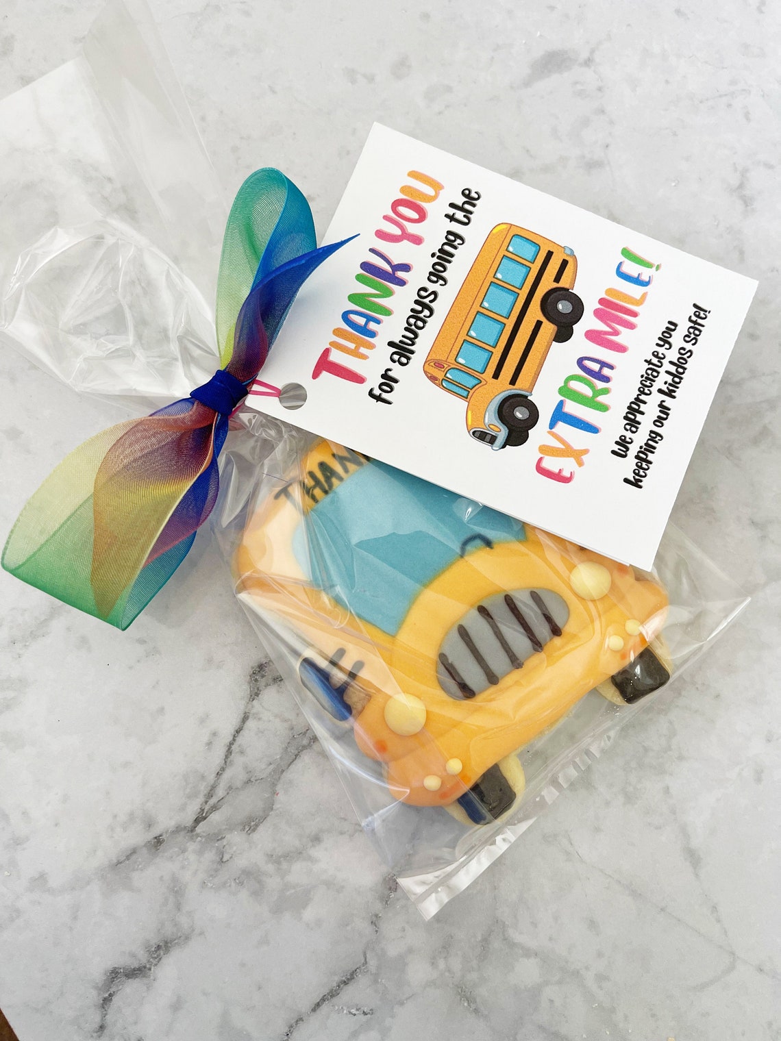Teacher Appreciation Bus Driver Cookie Gift Tag Gifting Printable ...
