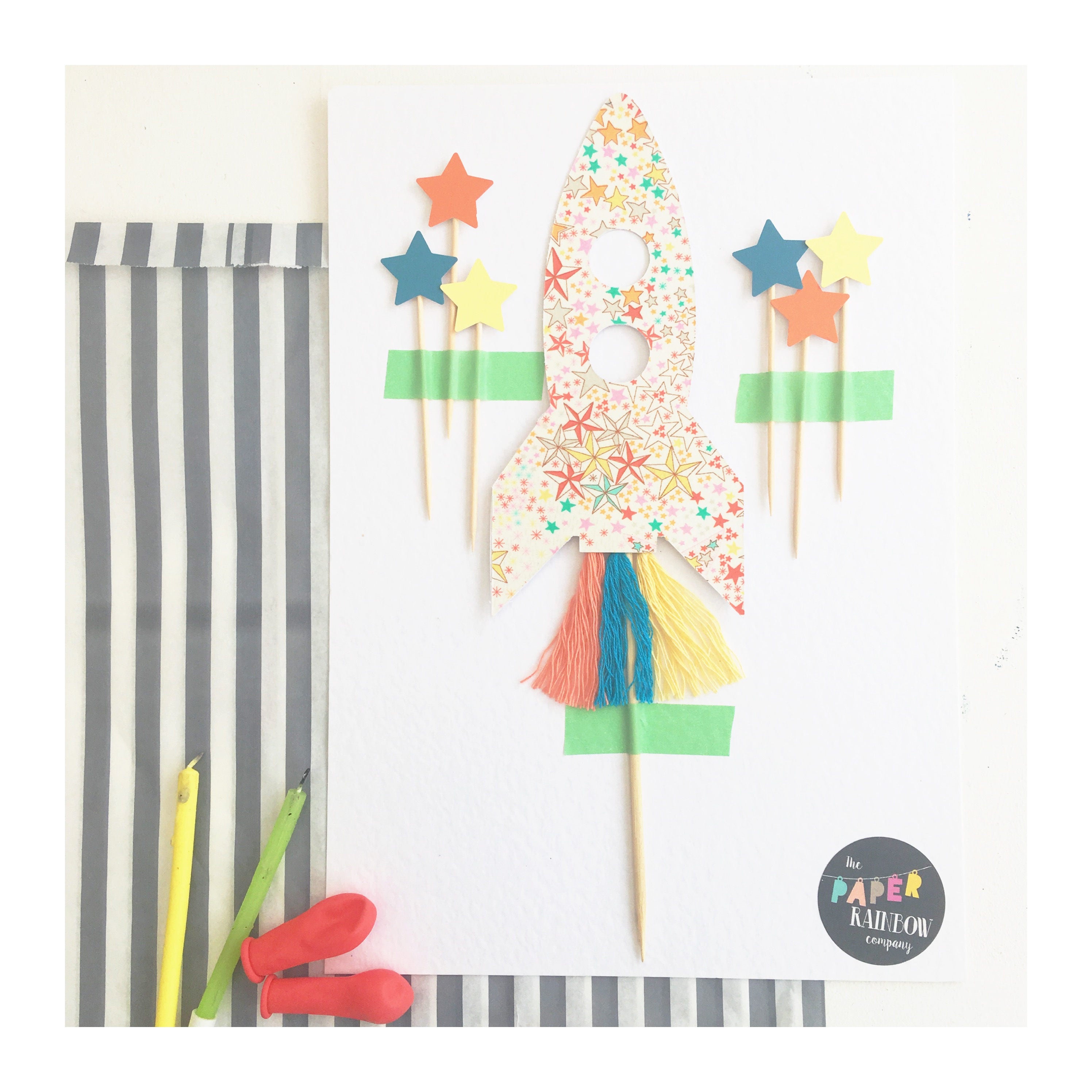 Rocket Cake Topper/ Space Cake Topper / Stars/ Cake | Etsy