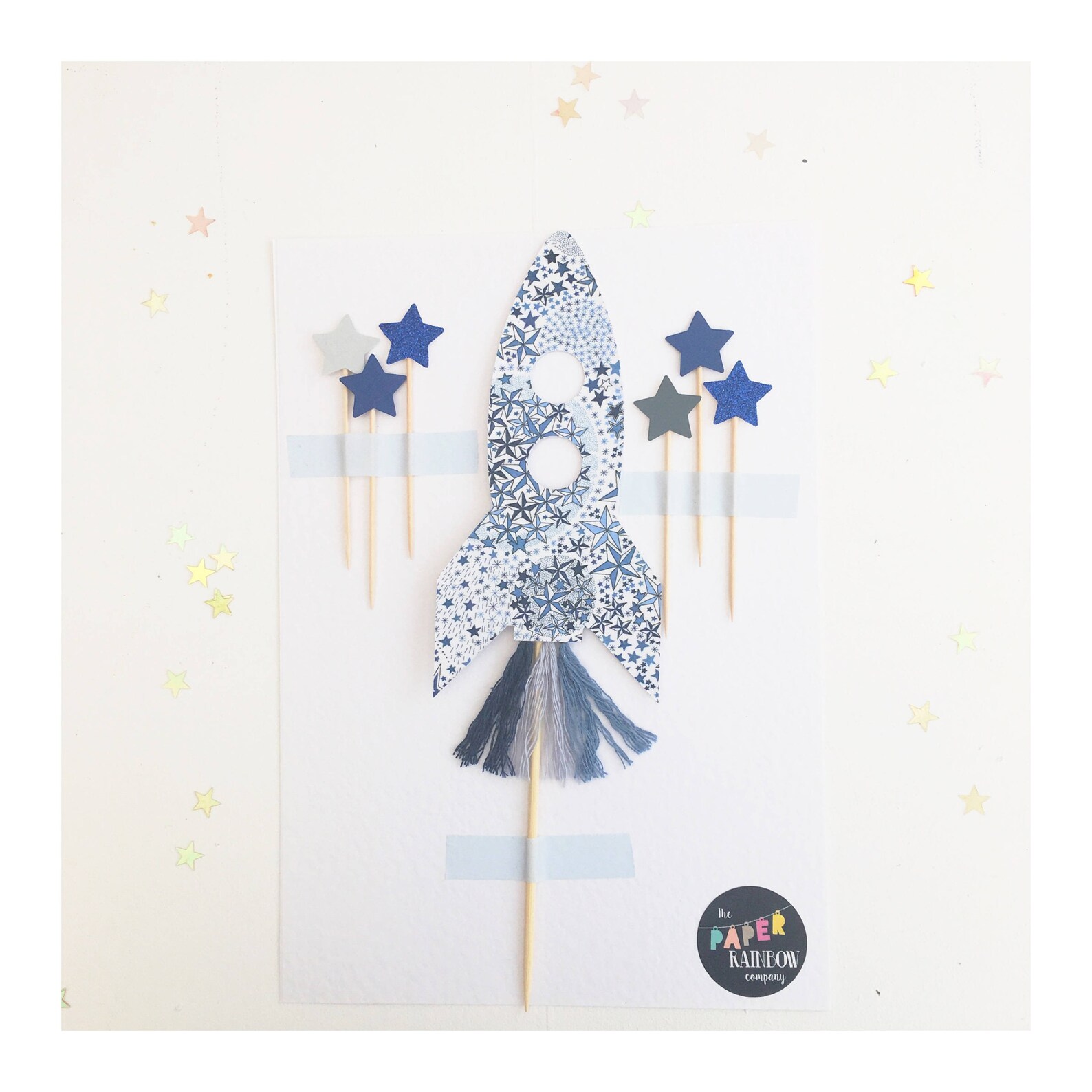 Rocket Cake Topper/ Space Cake Topper / Stars/ Cake - Etsy