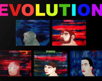 Human Evolution Poster - Etsy