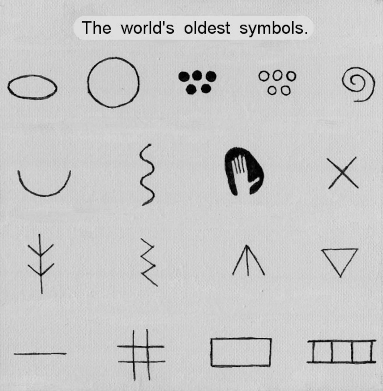 The World's Oldest Symbols. - Etsy