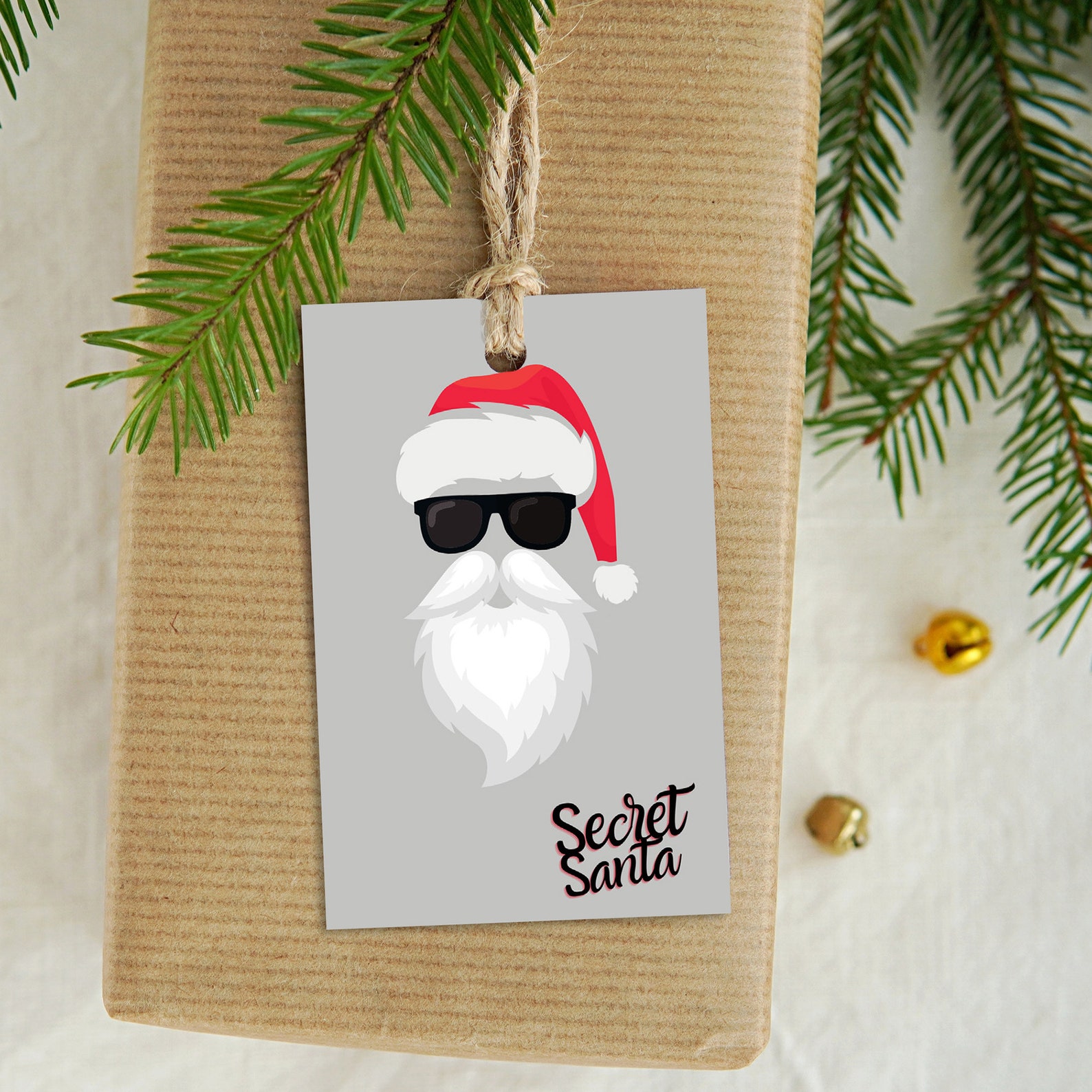 Secret Santa Gift Tag Christmas Gift Tags Xmas Secret Santa - Etsy