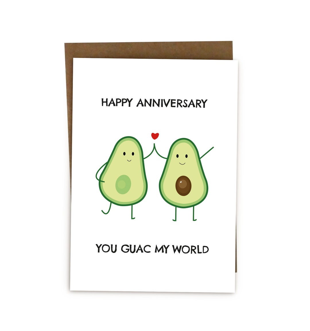 Happy Anniversary Card Avocado Pun Wedding Anniversary Card Romantic ...