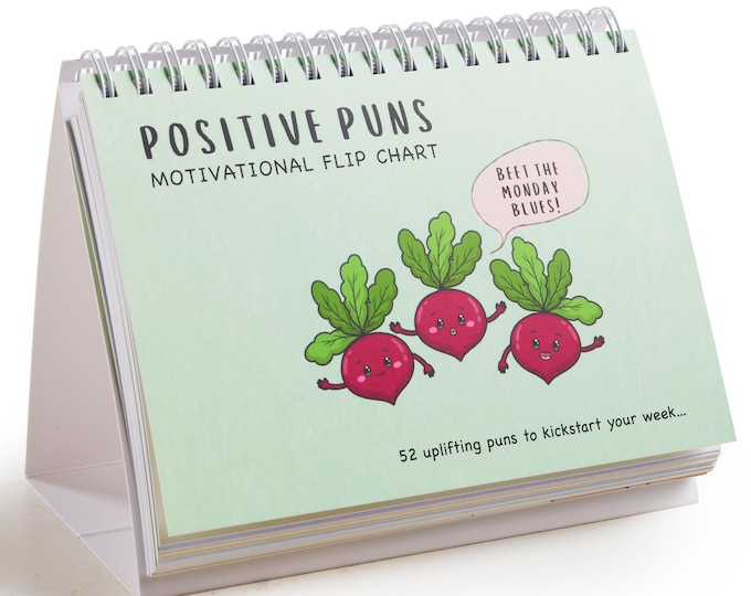 BYANIKA Motivational Flip Chart Desk Pad Positive Affirmation Cards ...