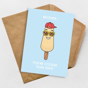 Raksha Bandhan Card for Brother Bhai Rakhi Gifts - Indian Food Card Pun ...