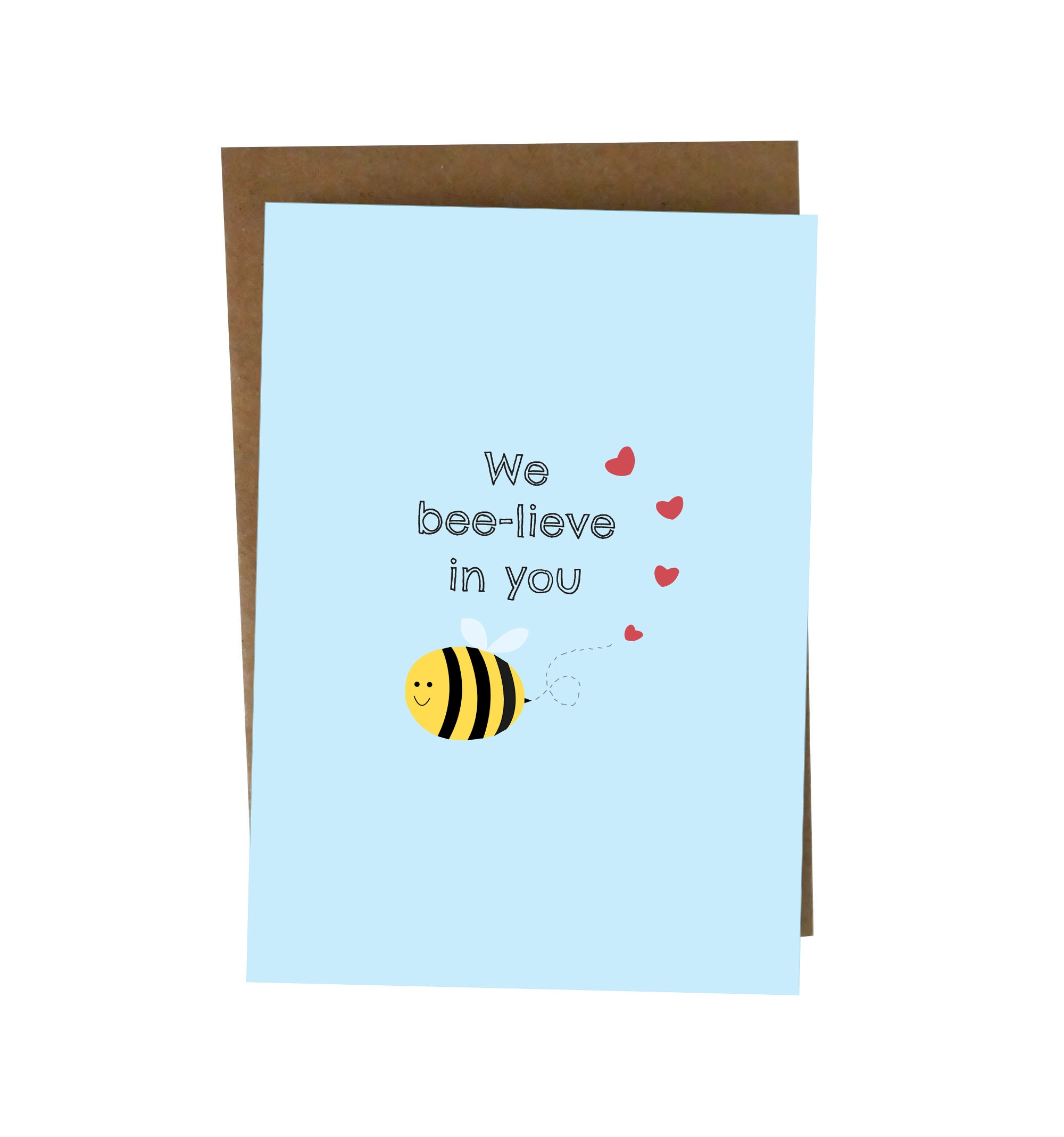 We Bee-Lieve In You Card Creemos en ti Buena Suerte | Etsy