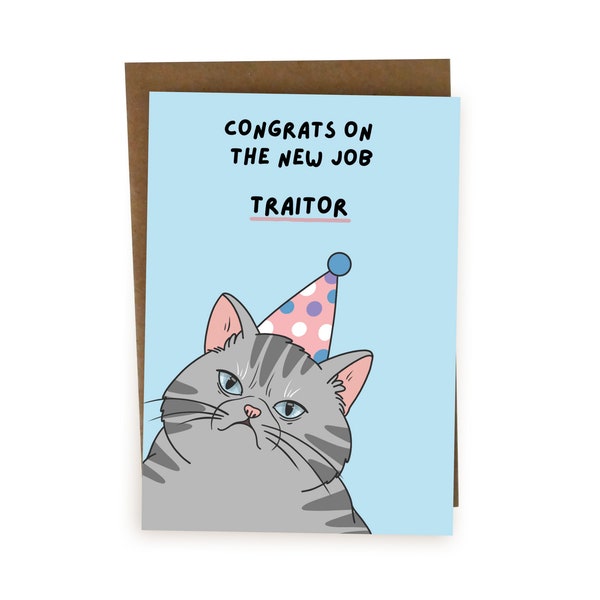 Leaving Traitor Card - Etsy UK