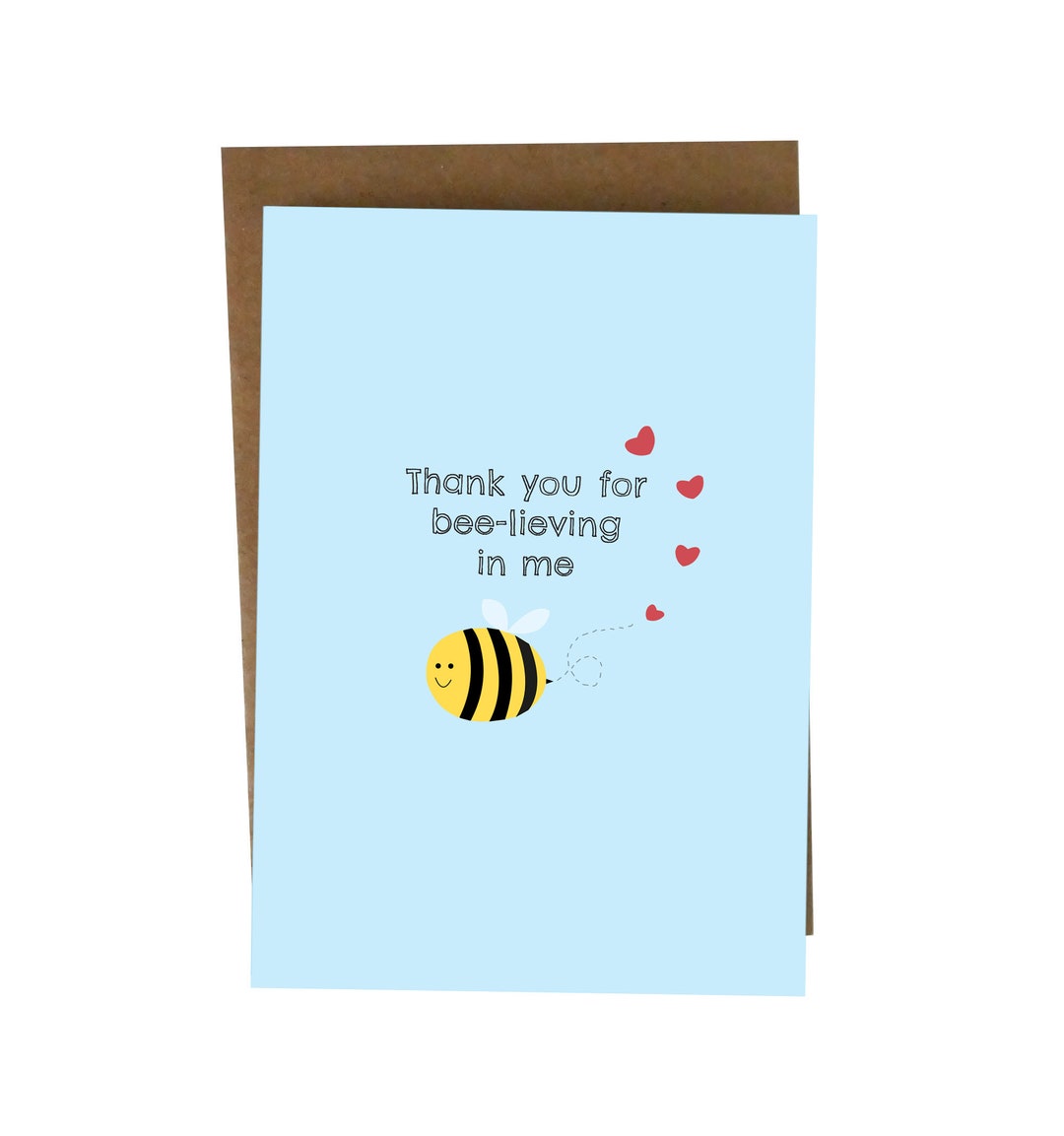 Cute Thank You Card for Believing in Me Gratitude Thanks Thank You ...