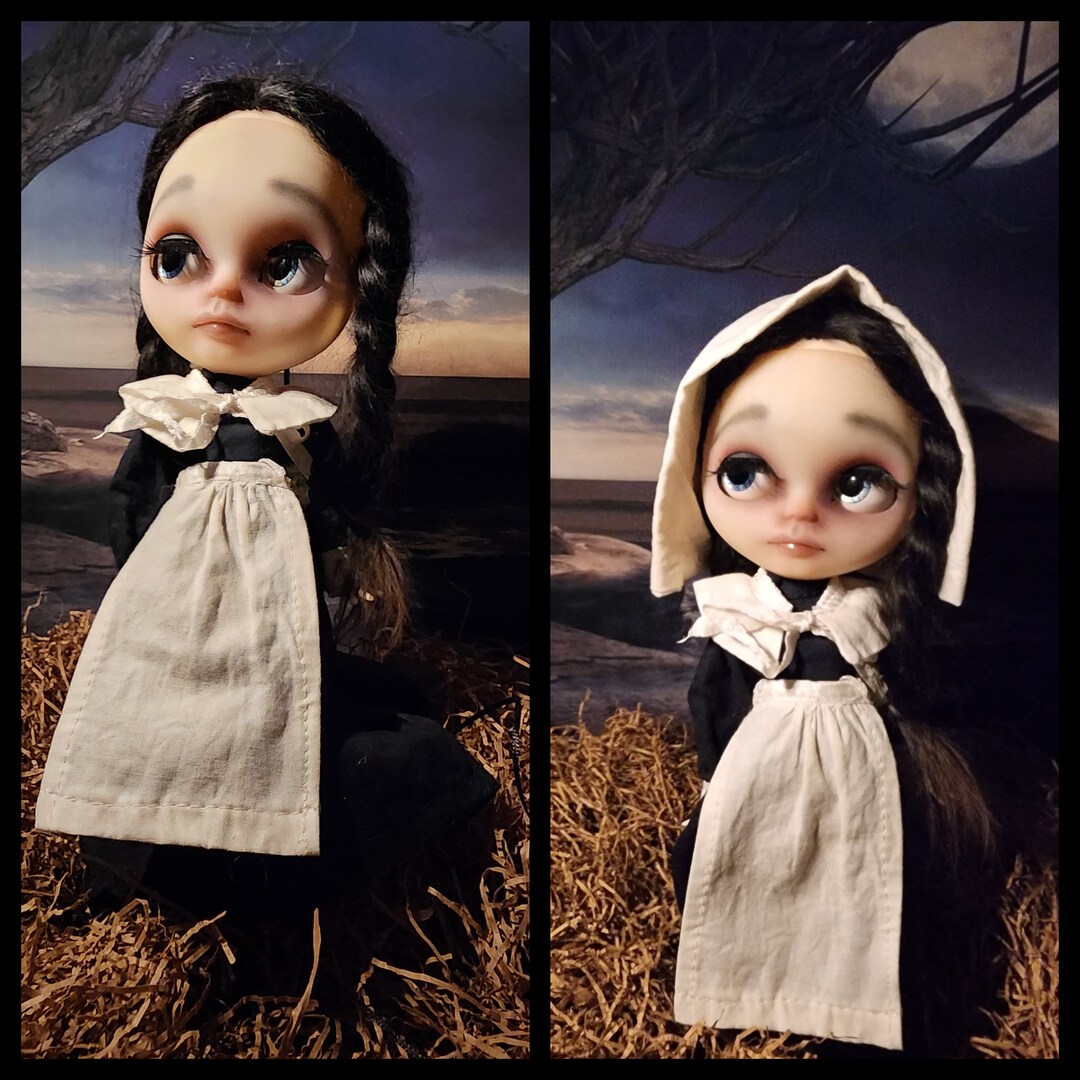 Custom Ooak Goth Blythe Doll Dorothy "dorca" Good Salem Witch Trials ...