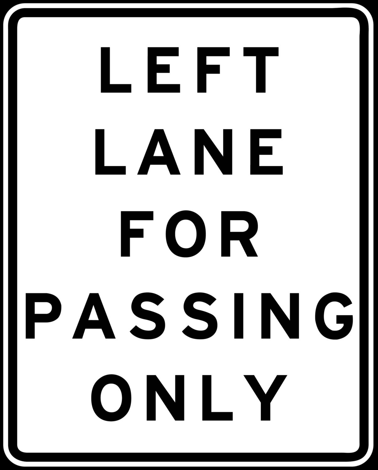 Left Lane is for Passing Only Shirt unisex - Etsy