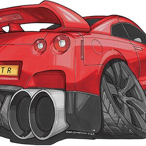 R35 Nissan GTR Red Kookart 3377 Youth - Etsy