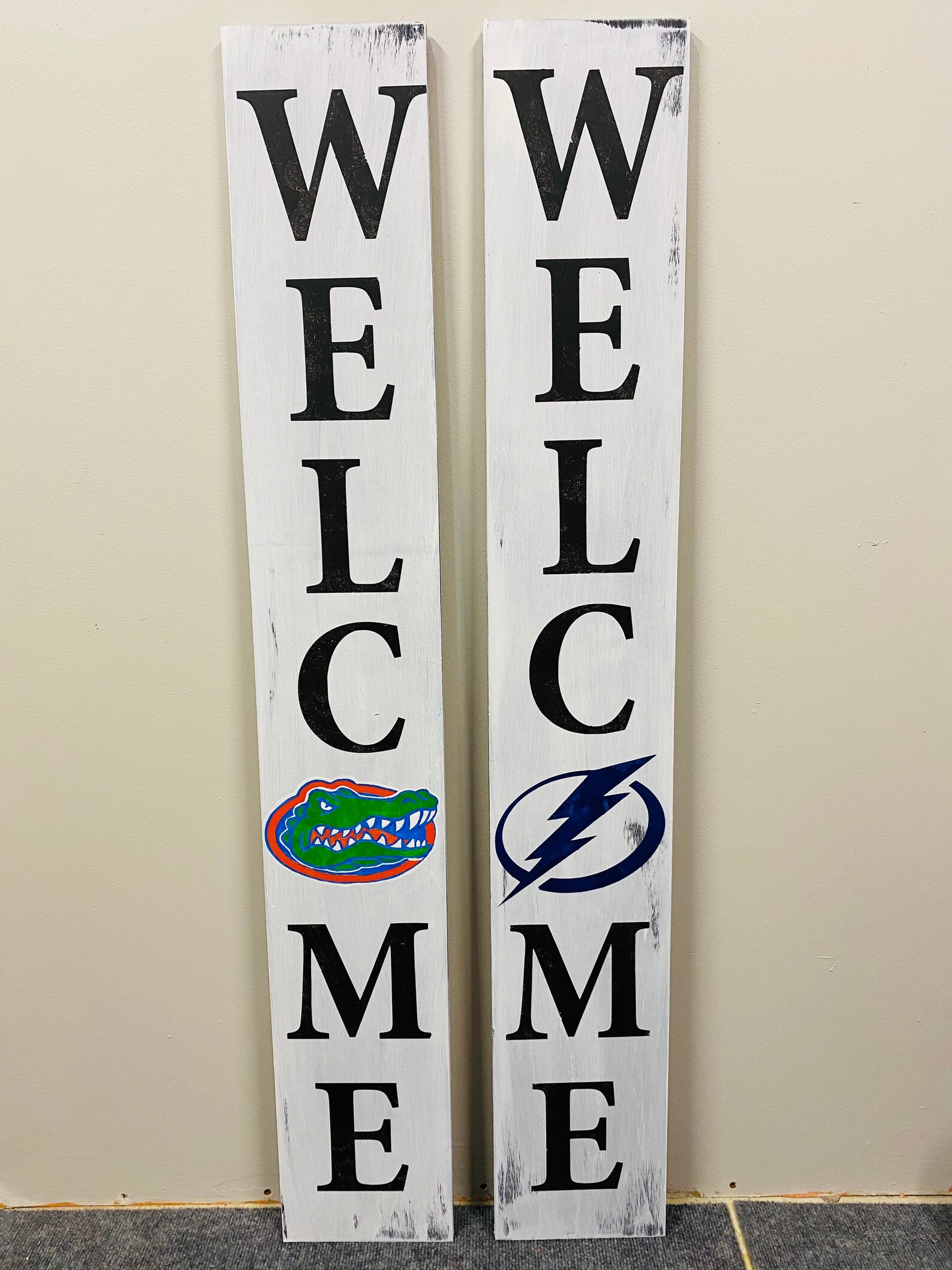 Sports team welcome sign. Hand painted custom made front door | Etsy