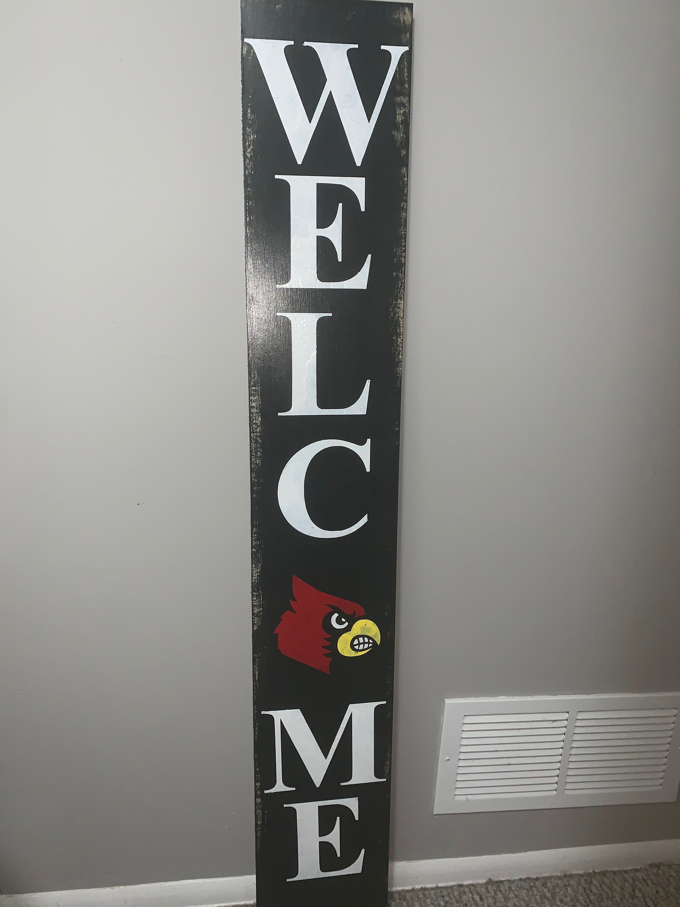 Sports team welcome sign. Hand painted custom made front door | Etsy