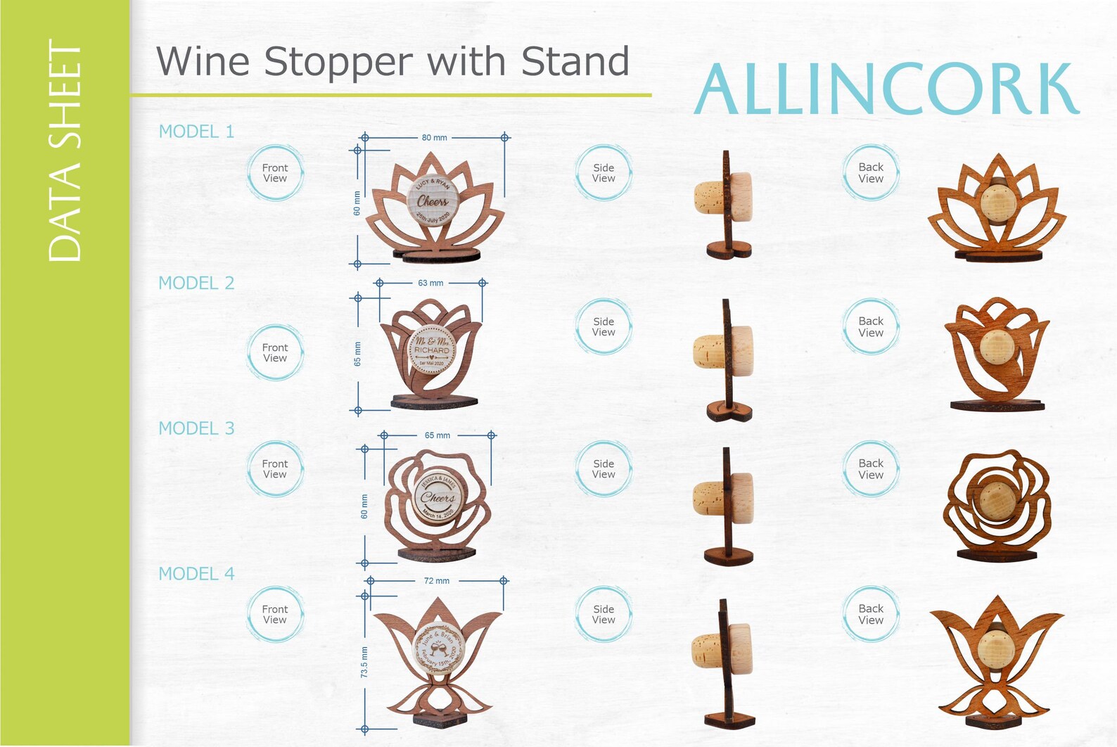 Wine Stoppers Party Favors Custom Wine Stoppers | Etsy